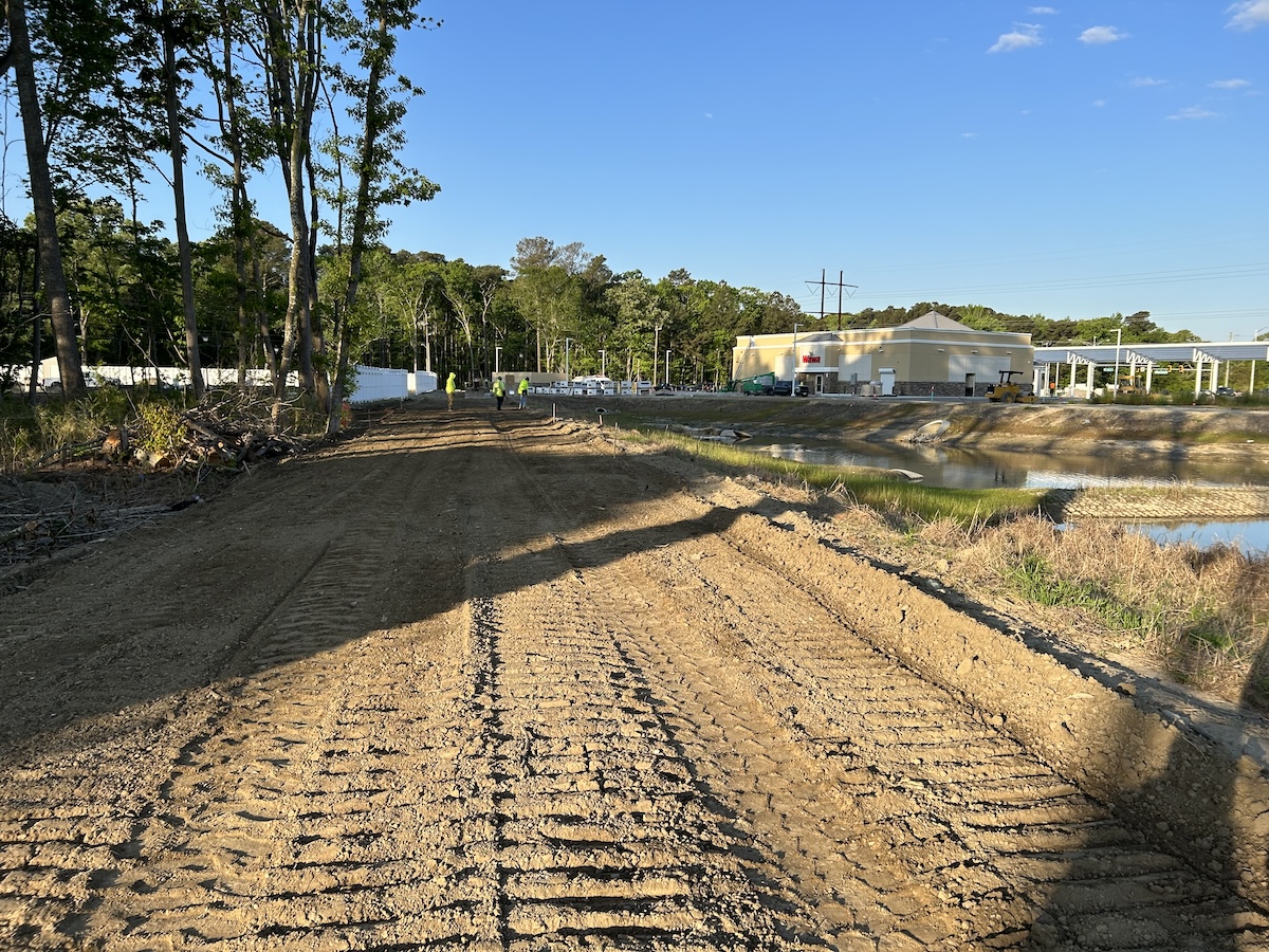 GEOWEB for Vegetated Access Road at Wawa in Virginia Beach