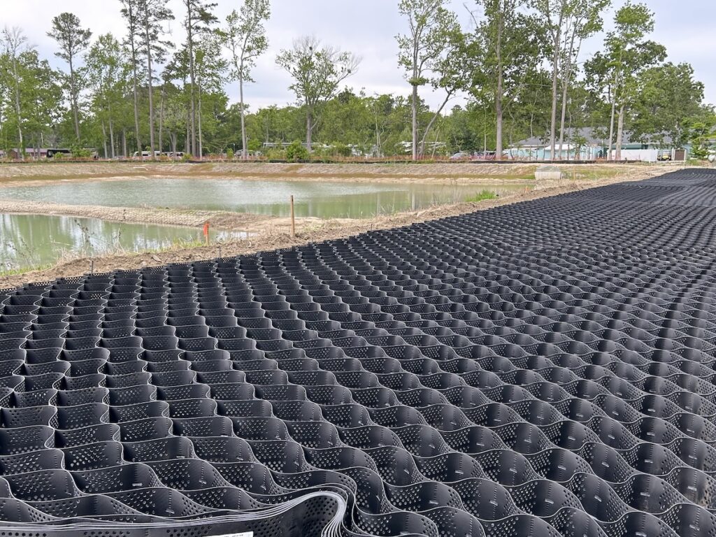 GEOWEB for Vegetated Access Road at Wawa in Virginia Beach