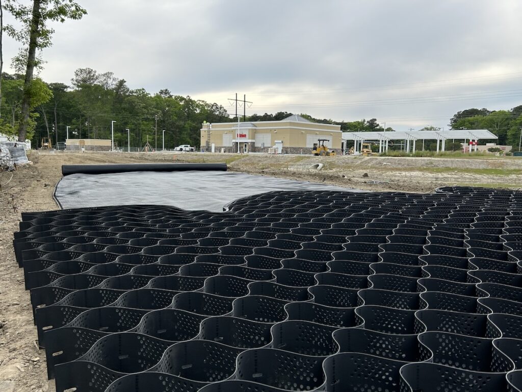 GEOWEB for Vegetated Access Road at Wawa in Virginia Beach